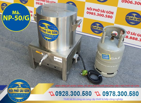 Nồi Nấu Phở Bằng Gas 50L NP-50/G | Nồi Nấu Phở Bằng Điện Giá Rẻ